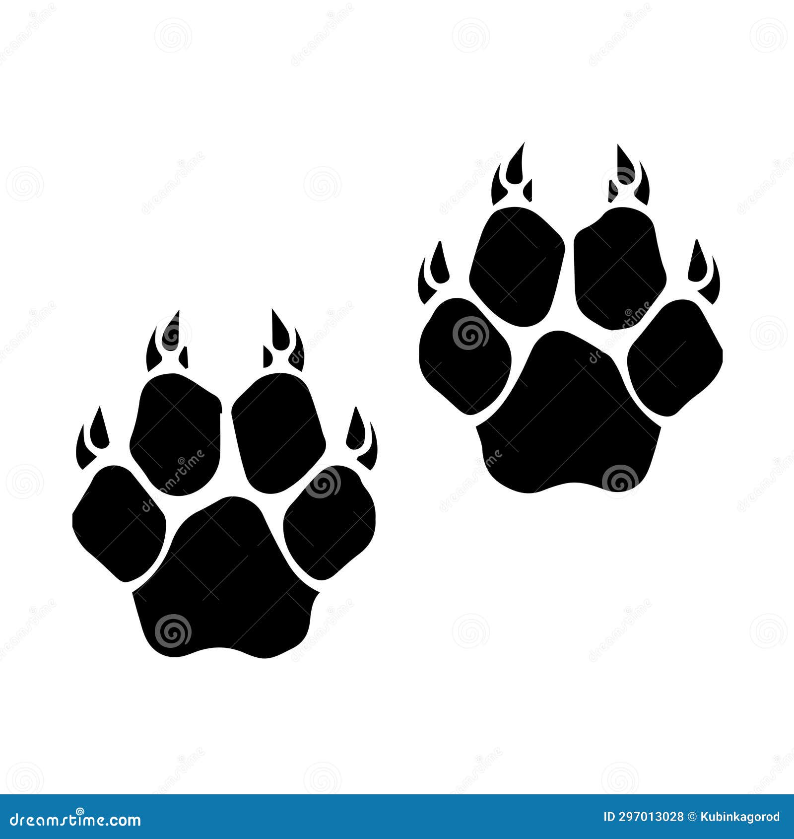 Claw Print, Showcasing the Distinct Imprint of a Predatory Animal S ...