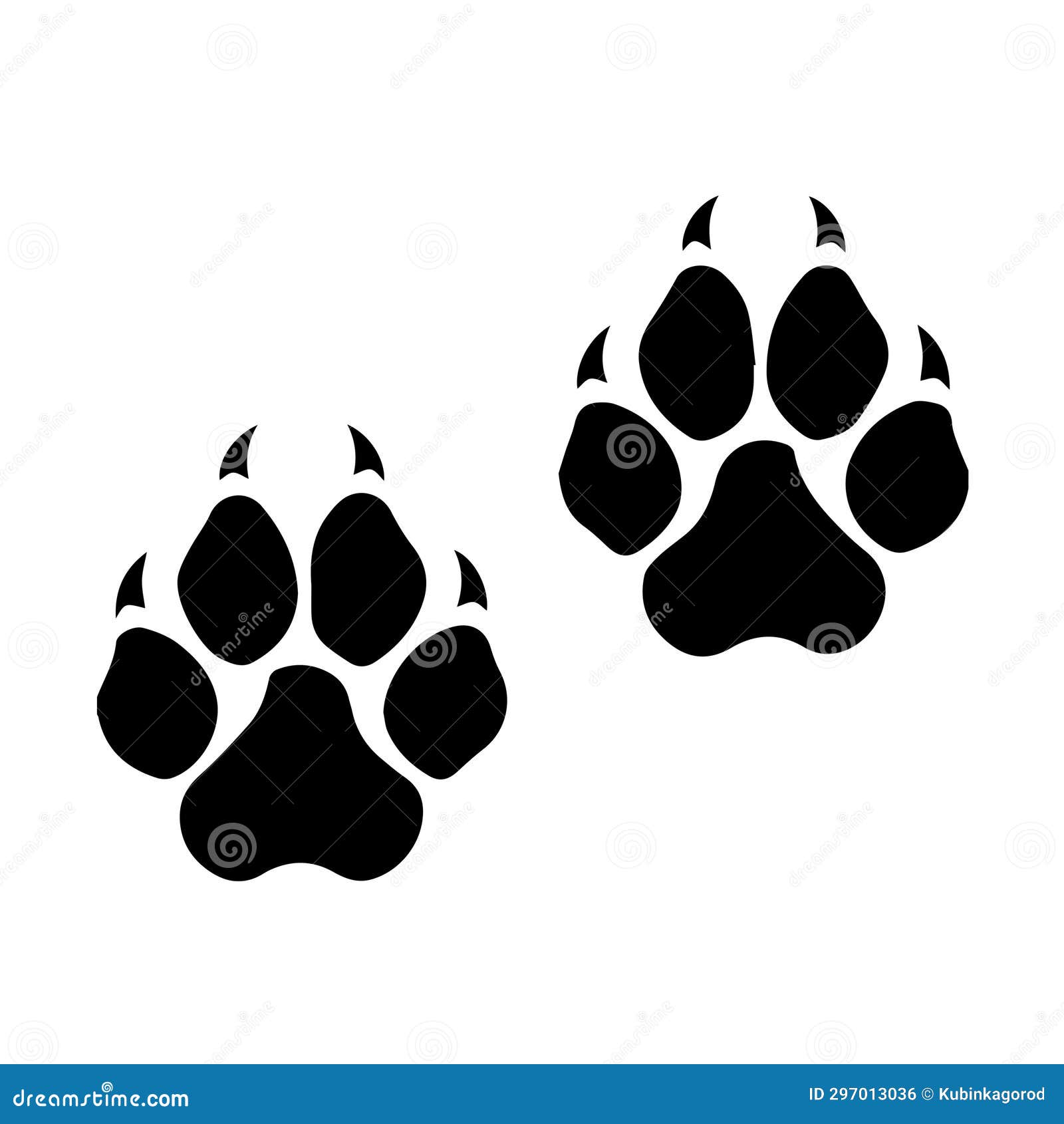 Claw Print, Showcasing the Distinct Imprint of a Predatory Animal S ...