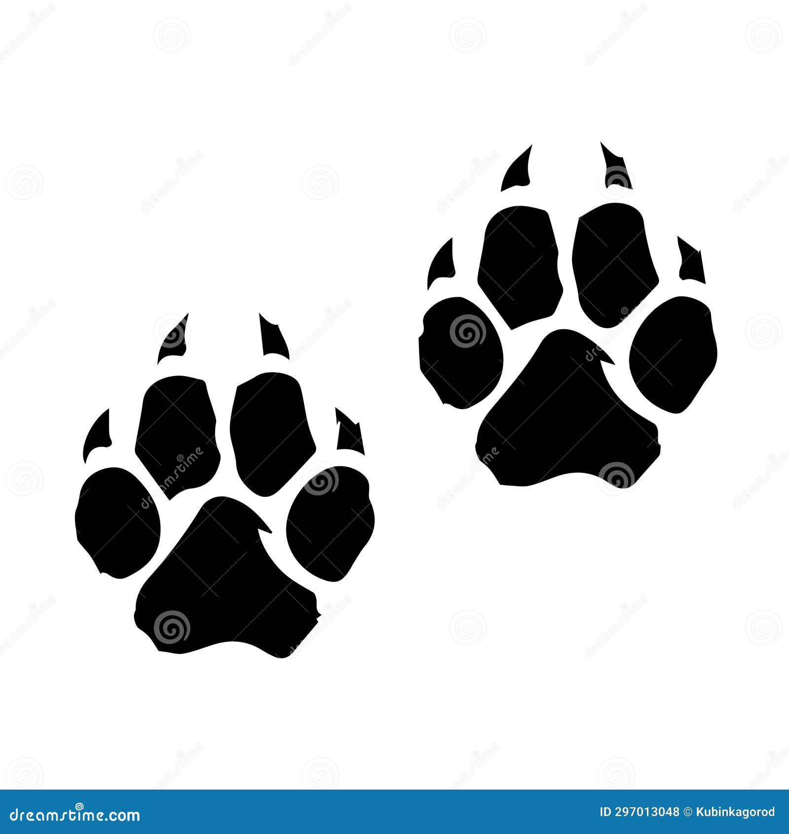 Claw Print, Showcasing the Distinct Imprint of a Predatory Animal S ...