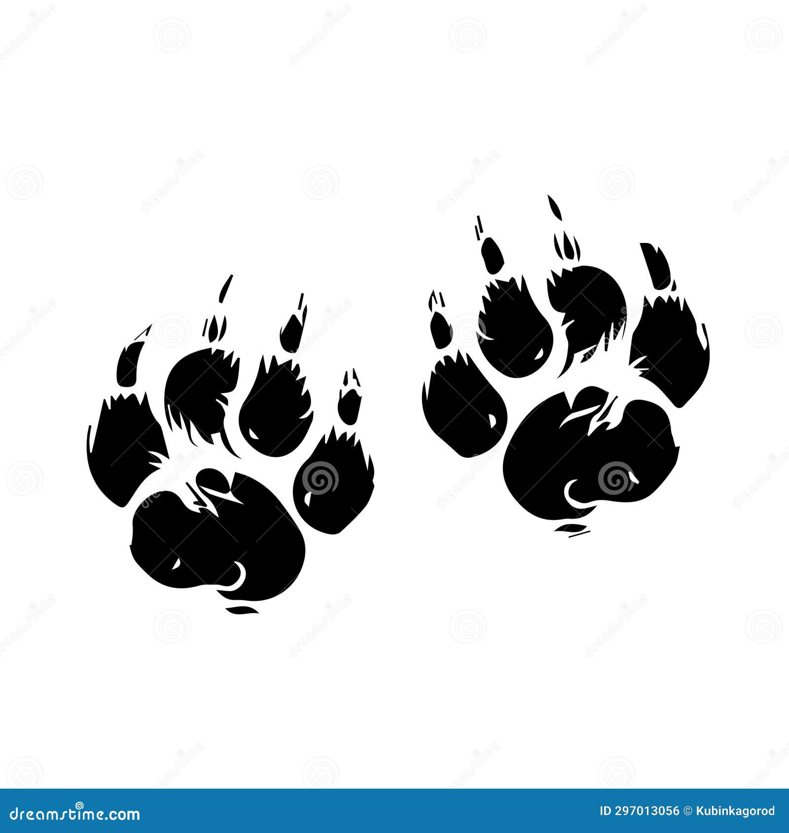 Claw Print, Showcasing the Distinct Imprint of a Predatory Animal S ...