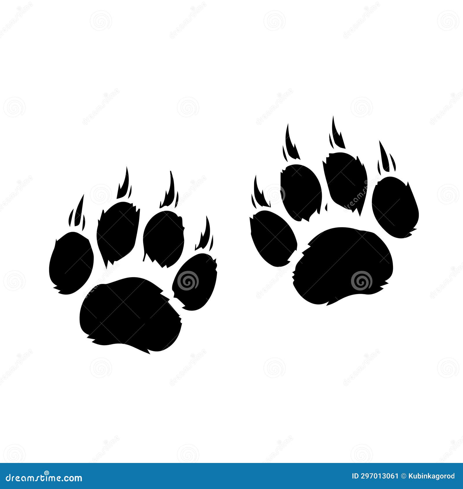 Claw Print, Showcasing the Distinct Imprint of a Predatory Animal S ...