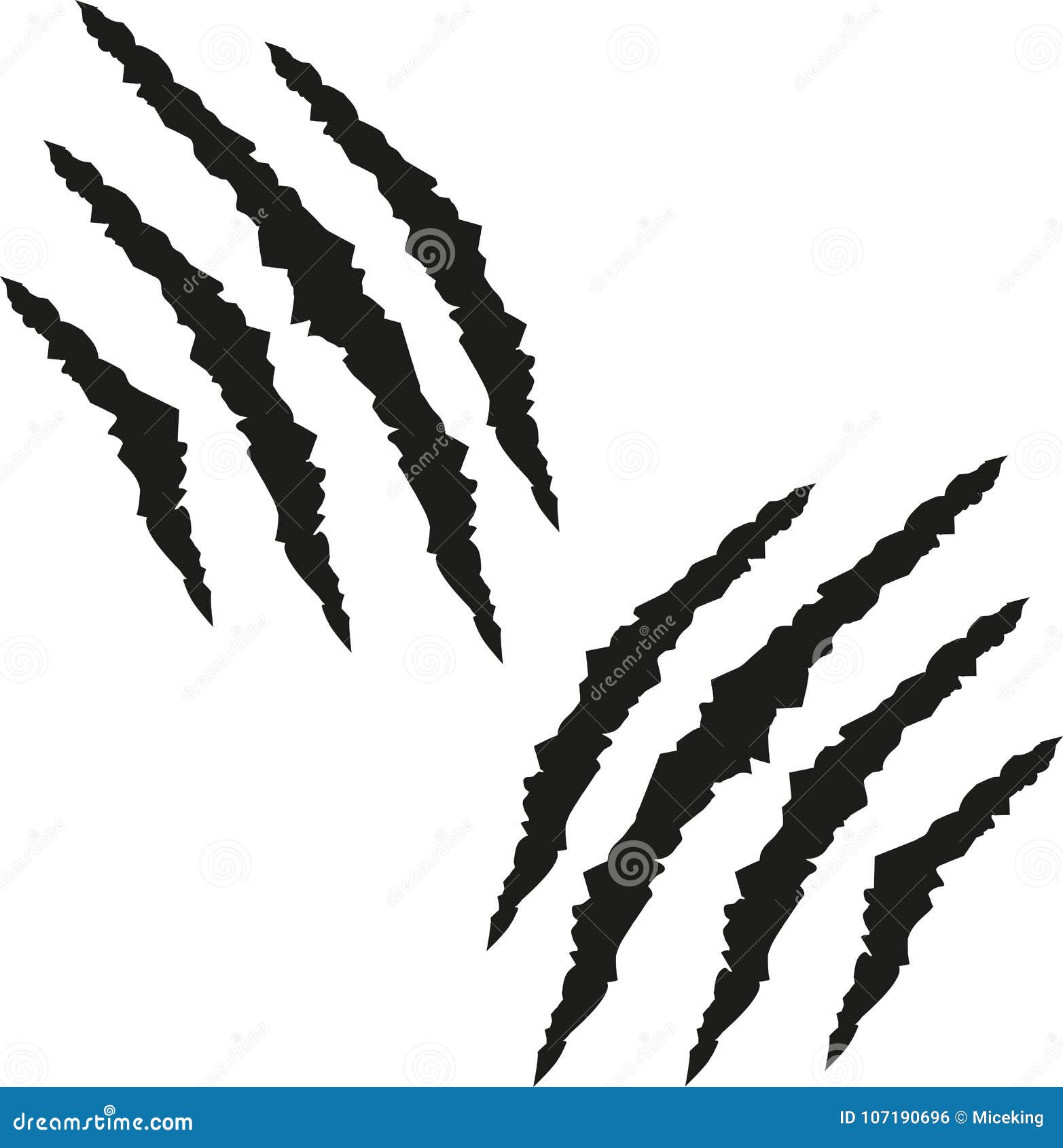 Claw scratch marks stock vector. Illustration of shred - 107190696 Claw scratch marks stock vector. Illustration of shred - 107190696