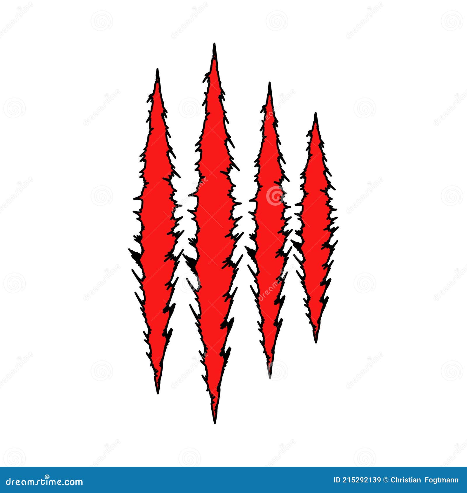 Claw Scratches Vector Illustration Stock Vector - Illustration of ...