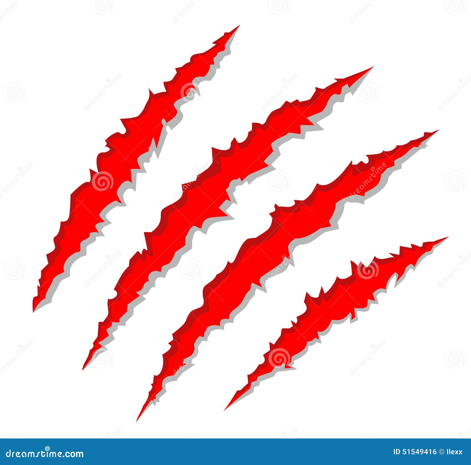 Claw Scratches Stock Illustration - Image: 51549416