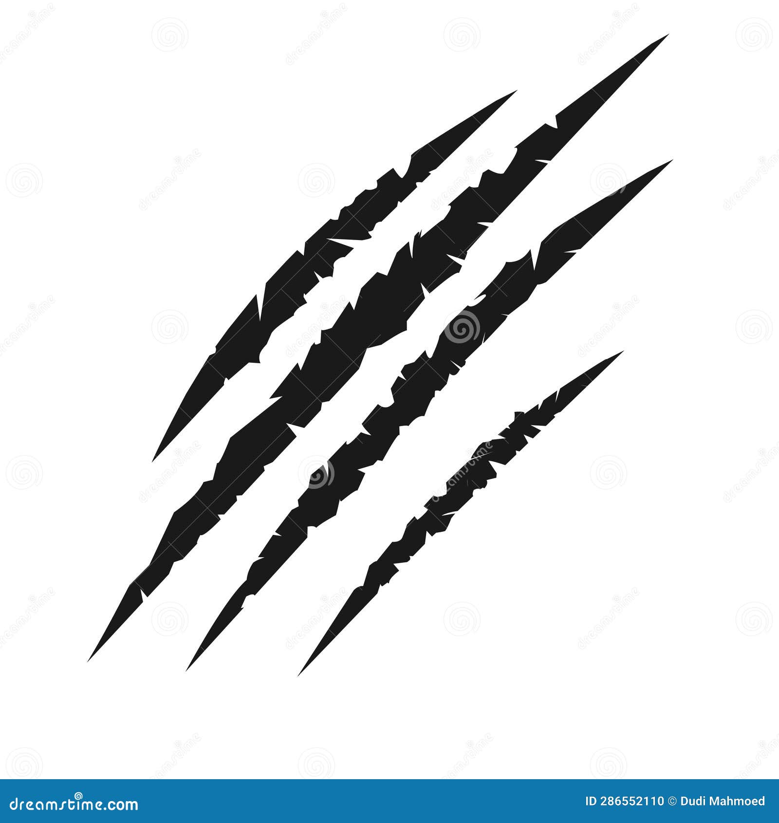 Claw Tracks Illustration,claw Effect Icon Element Vector Stock Vector ...