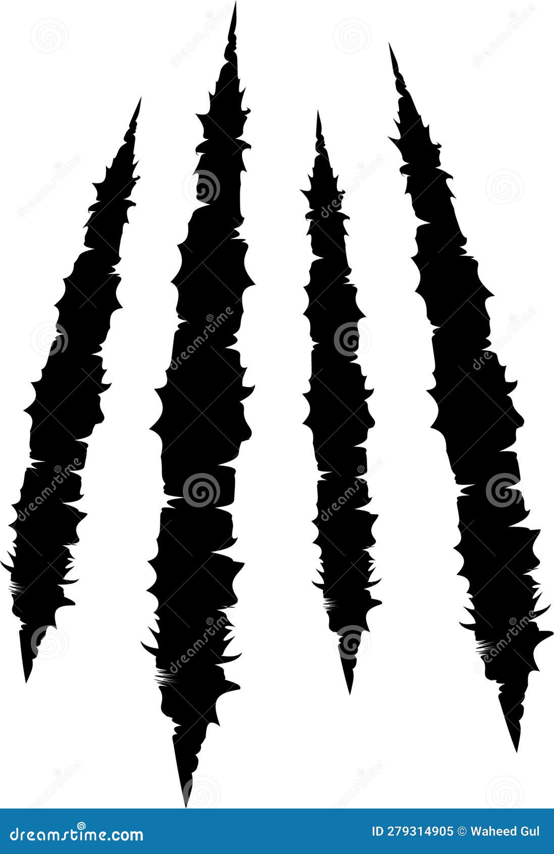 Claws Marks Jpg Image with Svg Vector Cut File for Cricut and ...