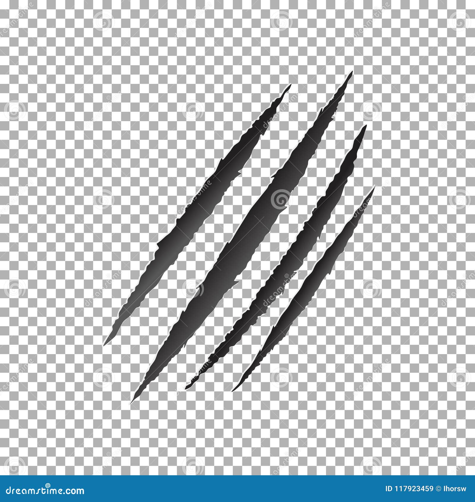 Claws Scratch Vector, Animal Claw Scratch. Prints Or Claw Marks On A ...