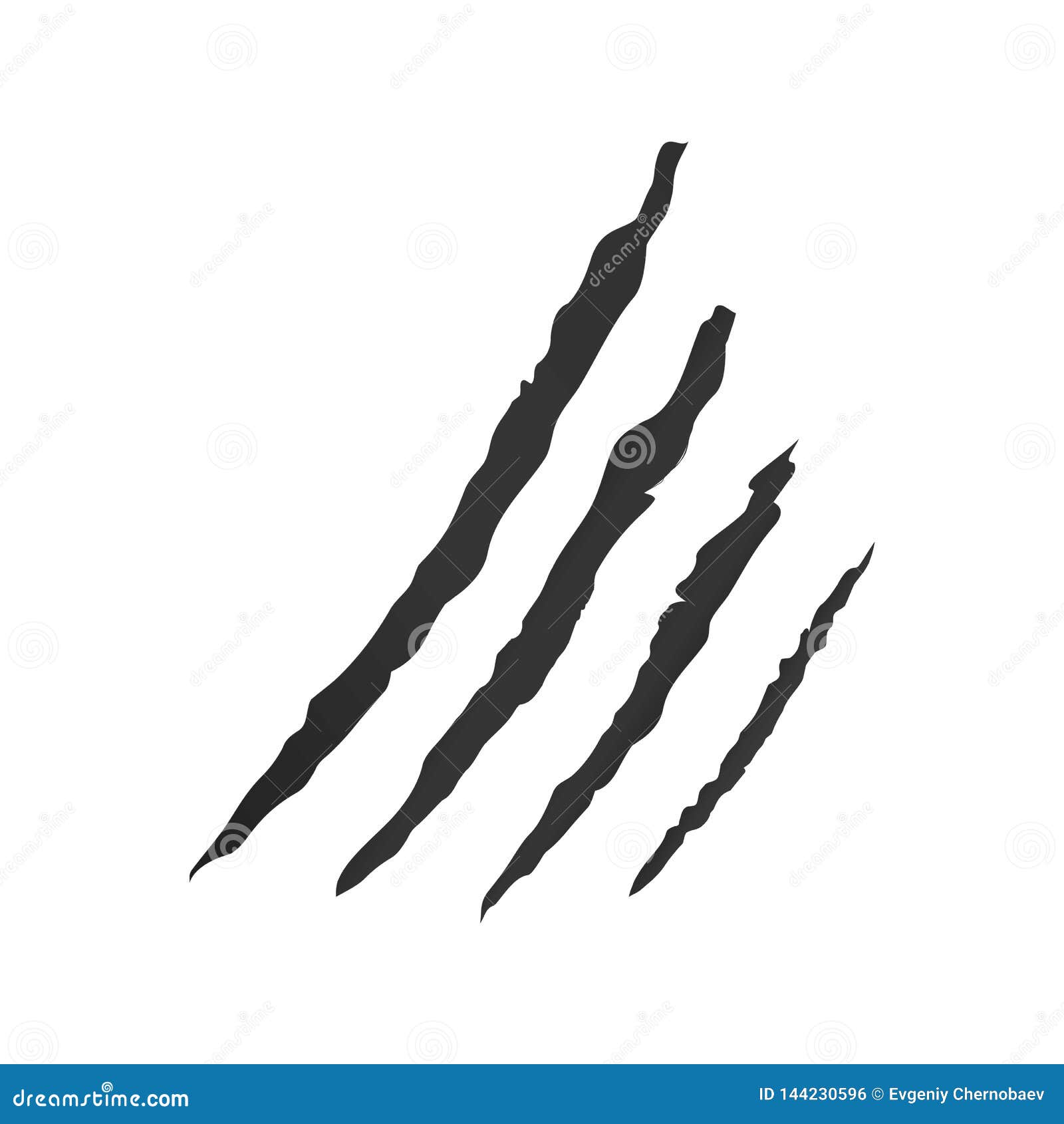 Claws Scratch Vector, Animal Claw Scratch. Prints or Claw Marks on a ...