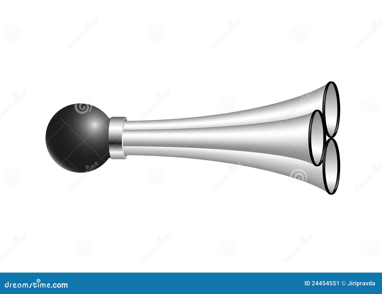 Claxon Del Aire (alarma Triple) Ilustración del Vector - Ilustración de ...