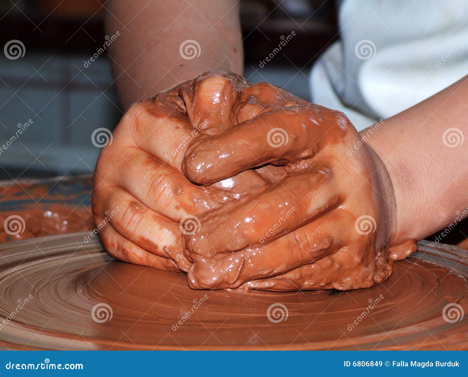 Clay stock image. Image of utensils, roll, clay, shaping - 6806849