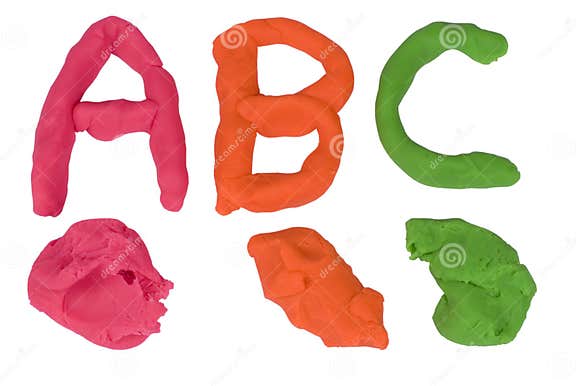 Clay alphebet letters stock photo. Image of supplies, education - 2030592