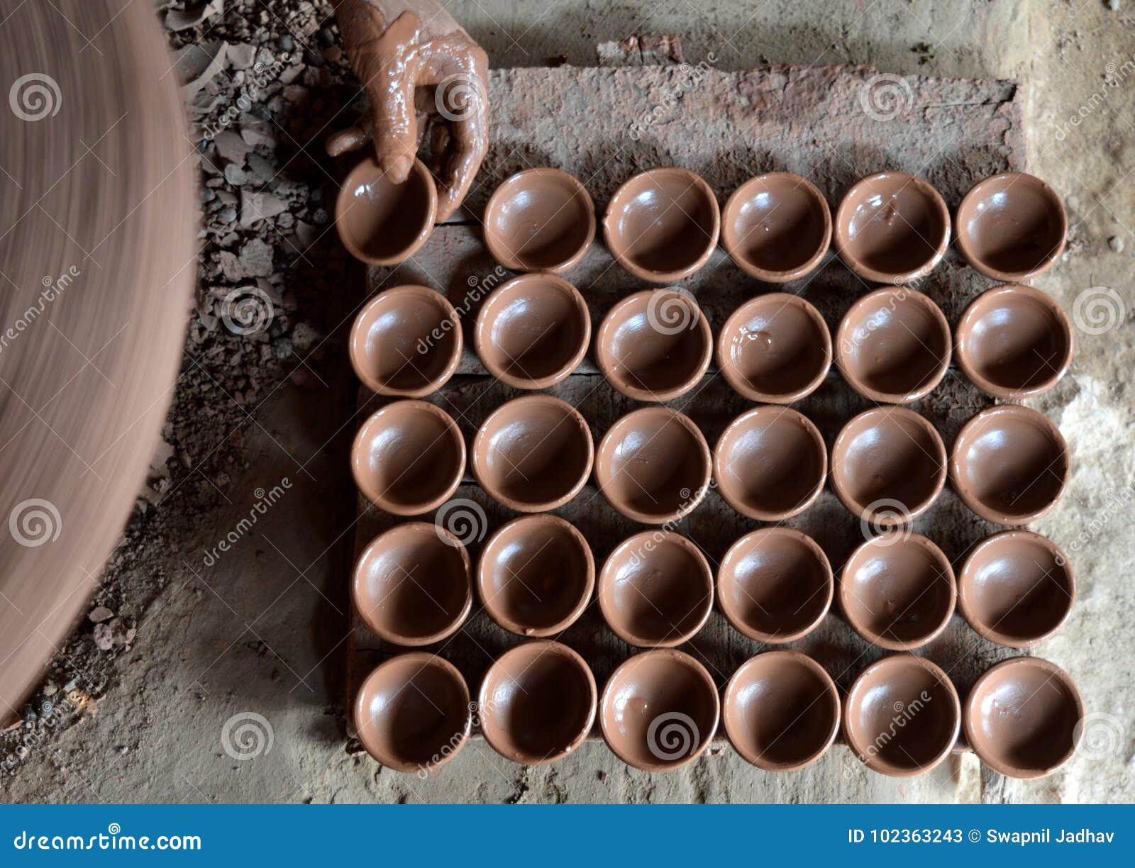 Clay Artist stock image. Image of festival, making, diva - 102363243