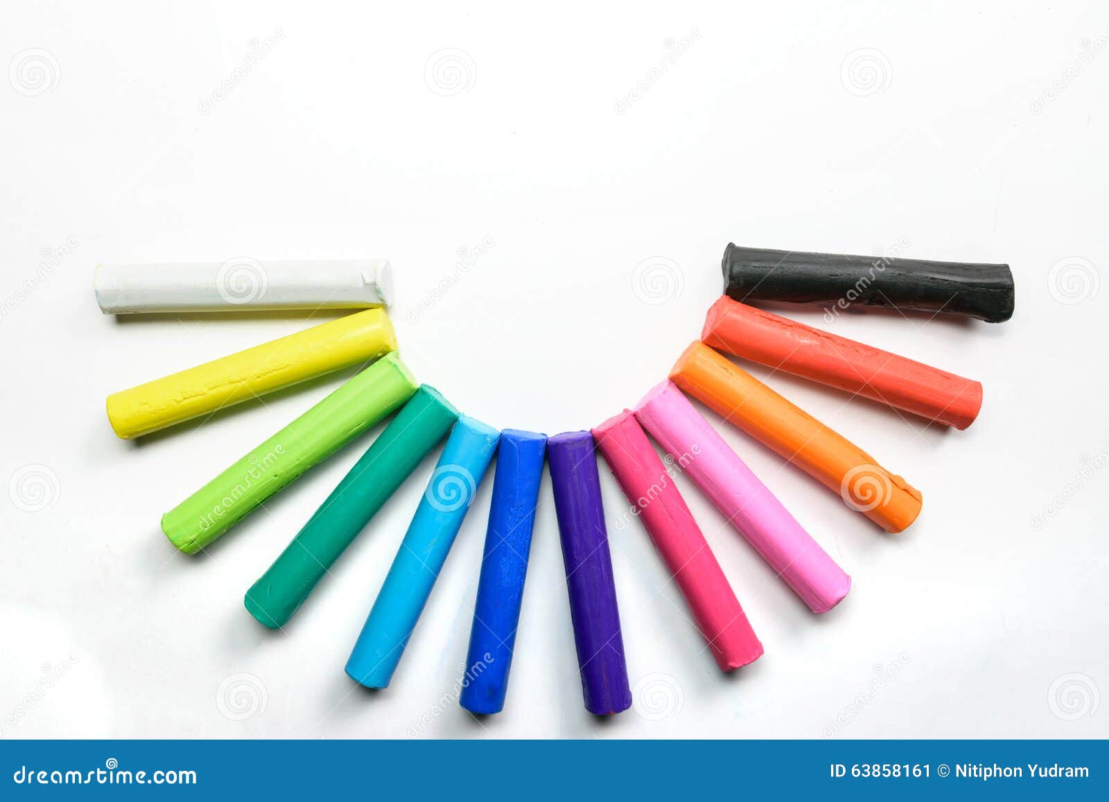 Clay bars stock image. Image of rainbow, creativity, abstract - 63858161