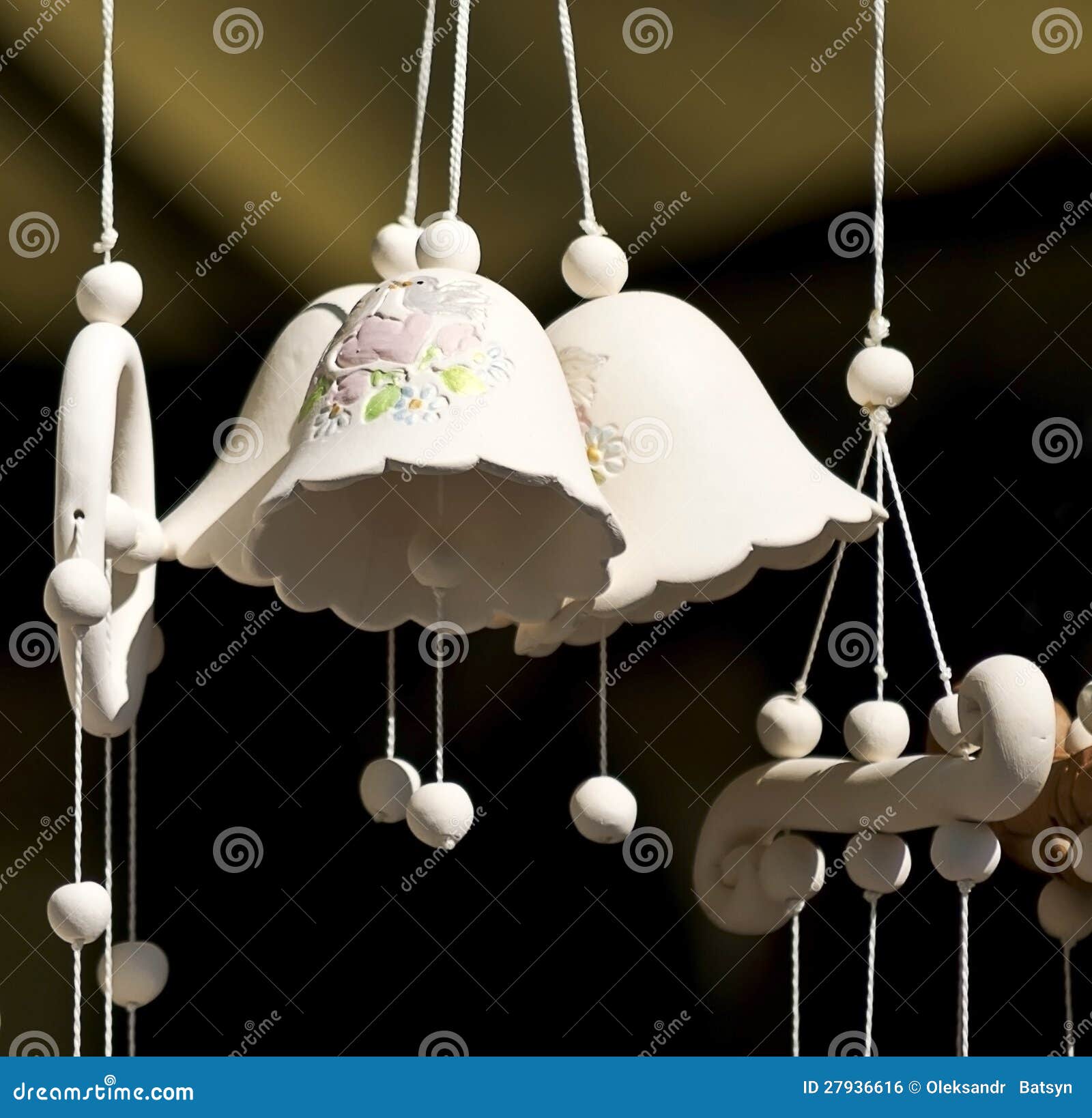 Clay bells stock photo. Image of craft, pattern, illumination - 27936616