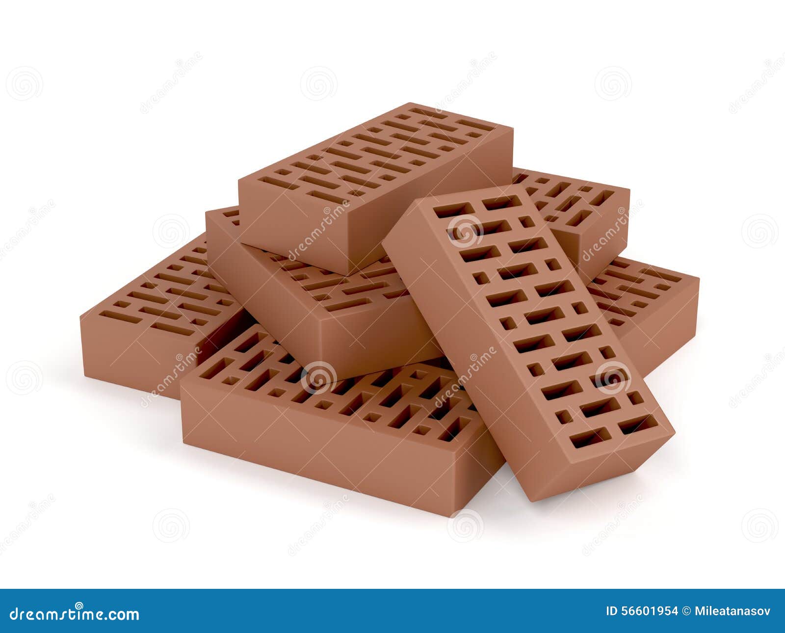 Clay bricks stock illustration. Illustration of masonry - 56601954