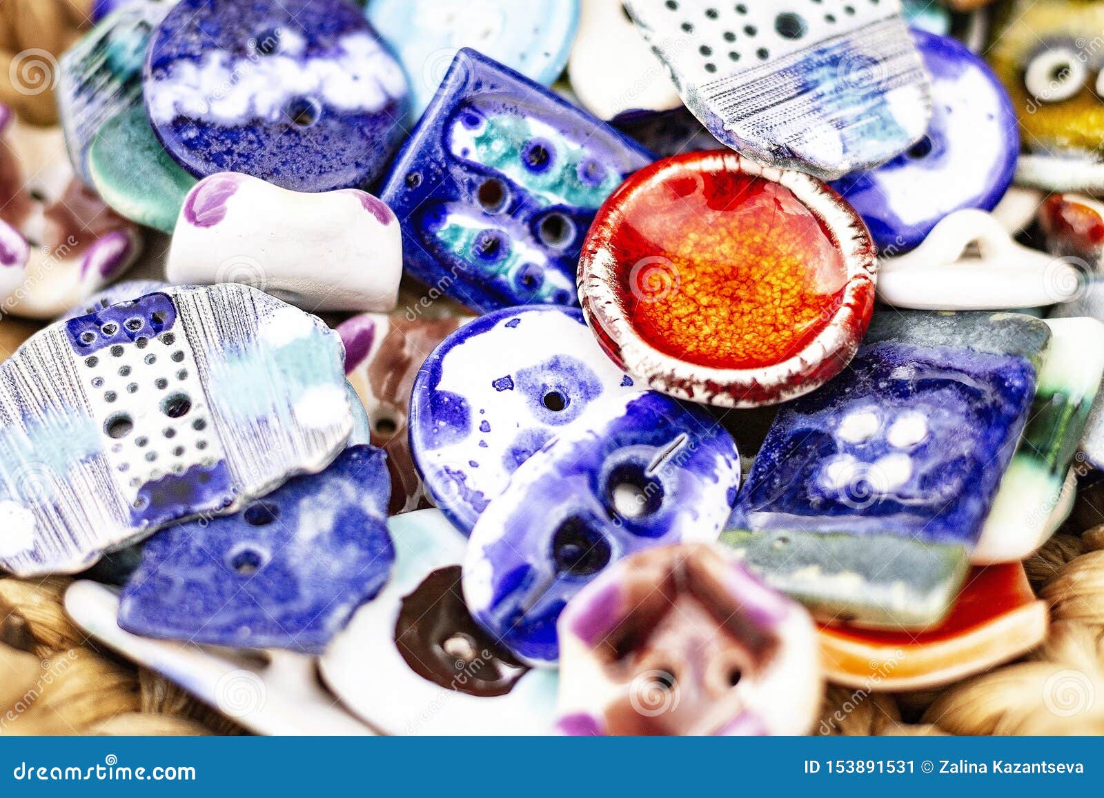 Clay Buttons After Burnig In Ceramic Kiln Royalty-Free Stock Photo ...