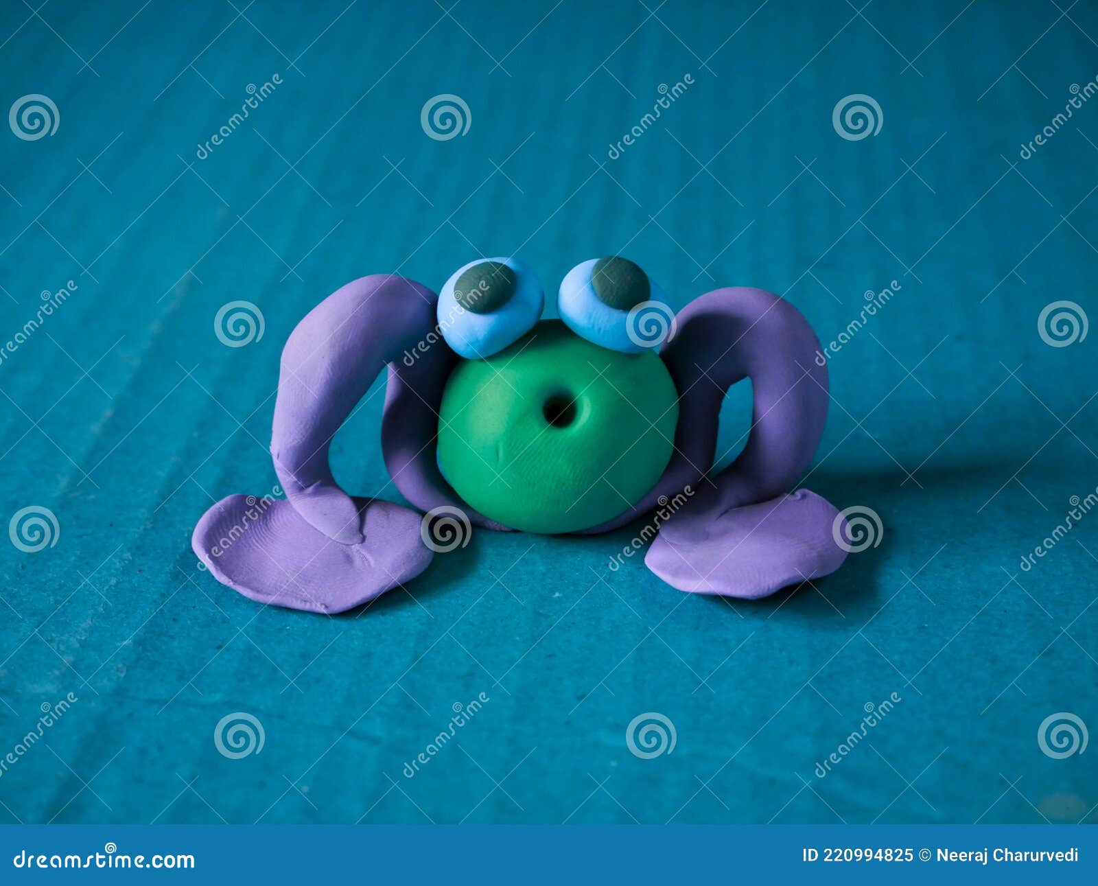 Clay cartoon characters stock image. Image of animal - 220994825