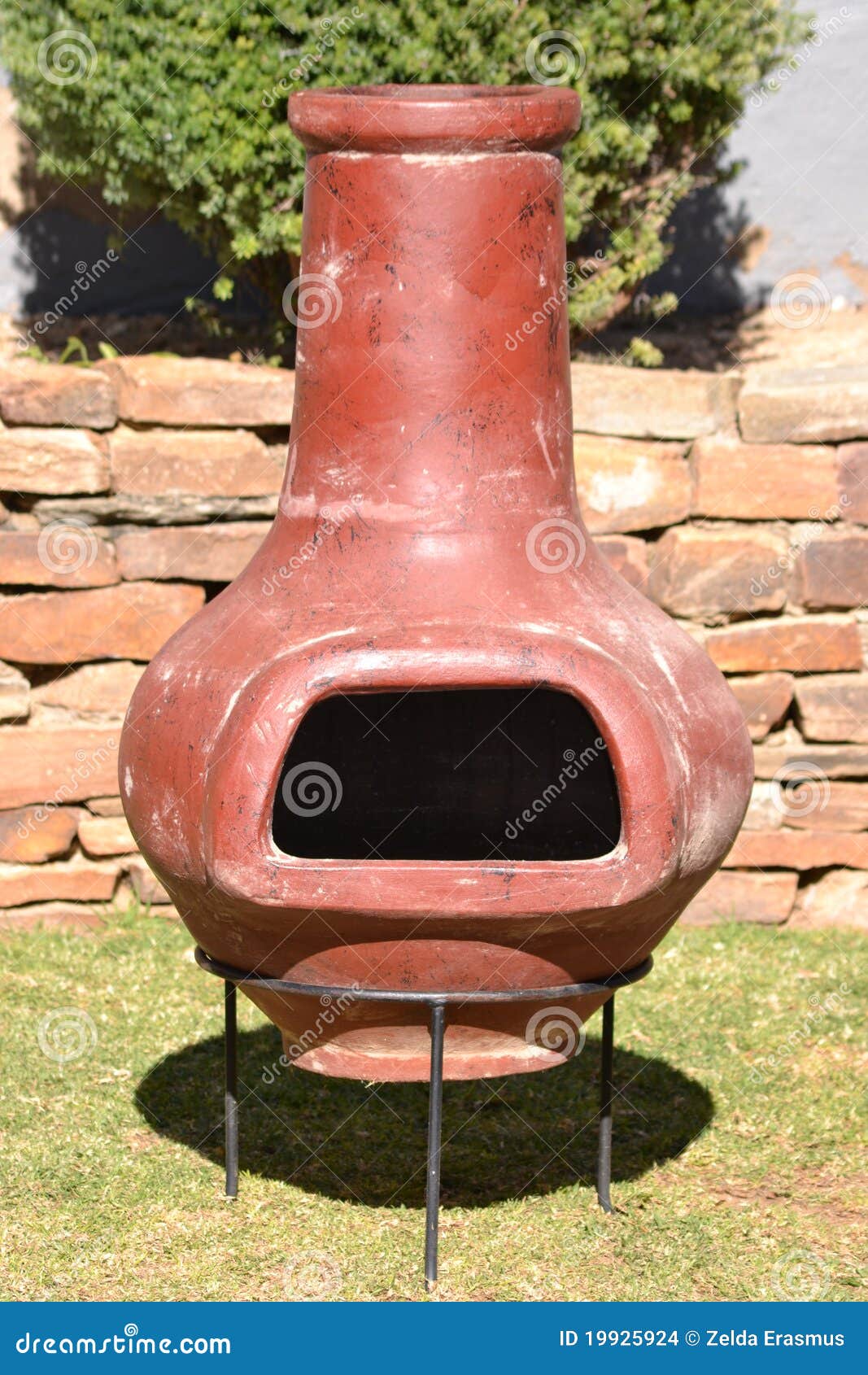 Clay Chiminea stock photo. Image of chiminea, short, clay - 19925924