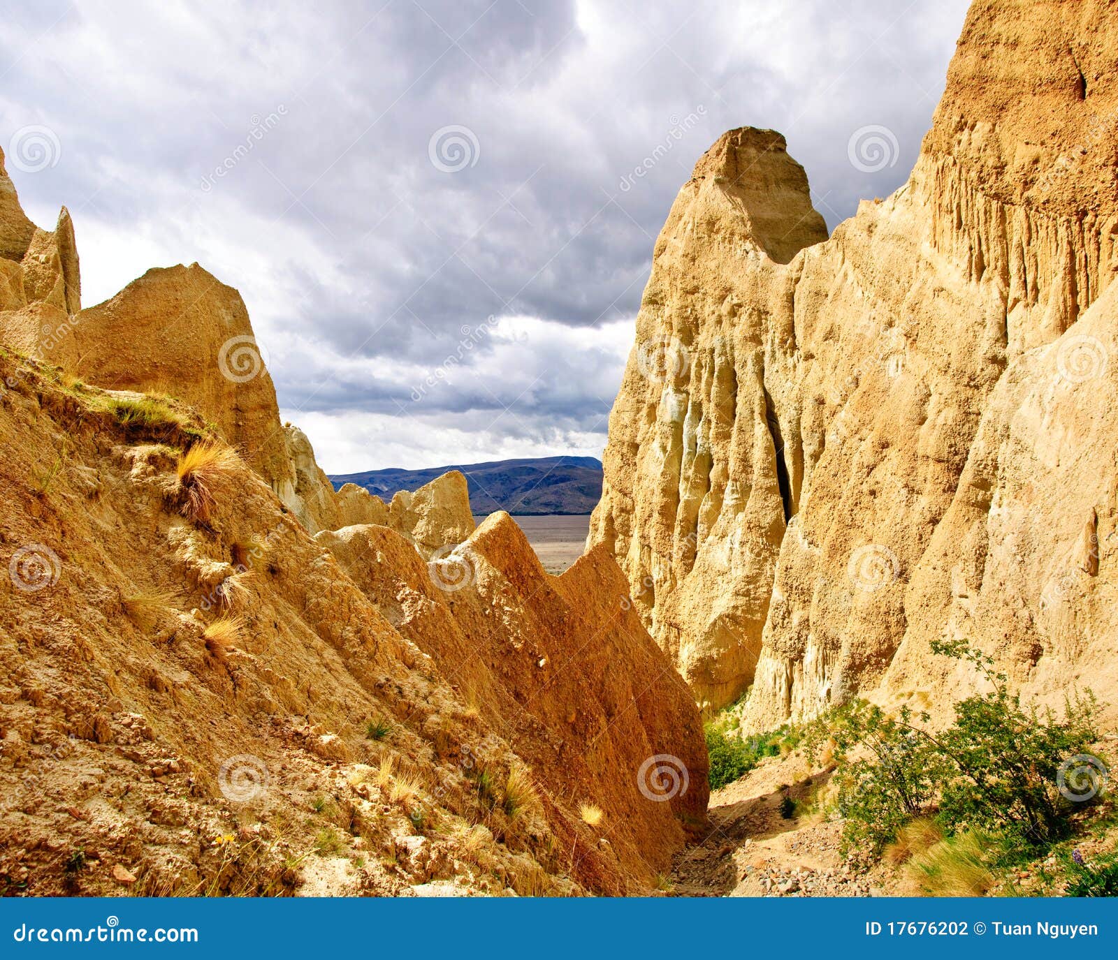 Clay cliffs stock photo. Image of cloud, greenstone, south - 17676202