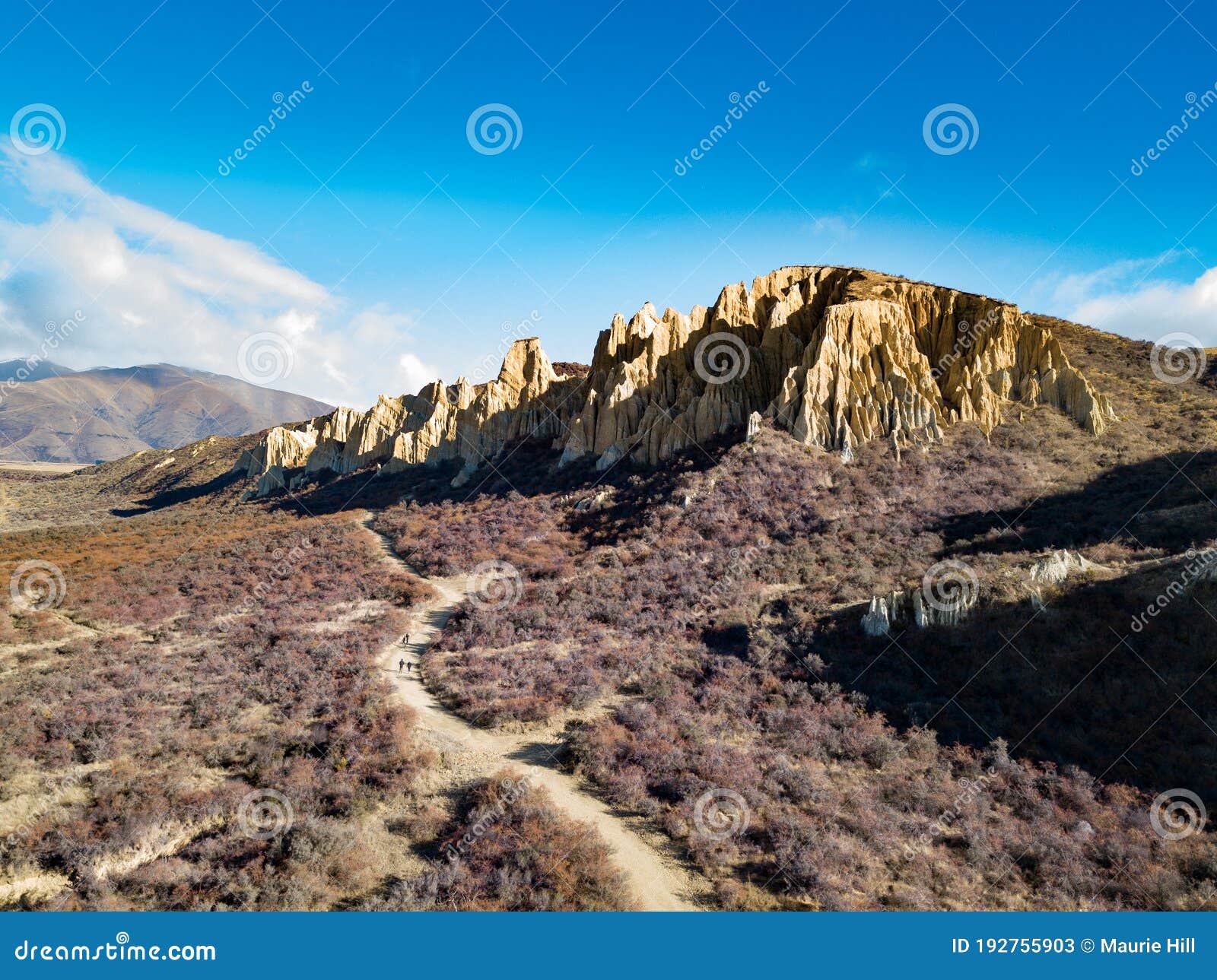 Omarama Clay Cliffs stock image. Image of stark, omarama - 192755903