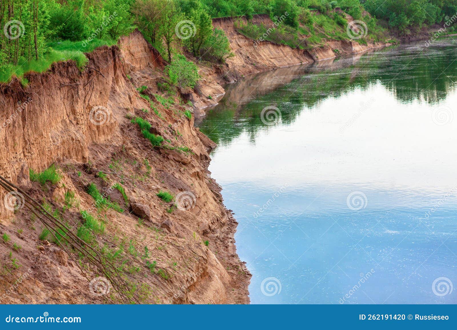 Clay coastal cliff stock photo. Image of nature, surface - 262191420