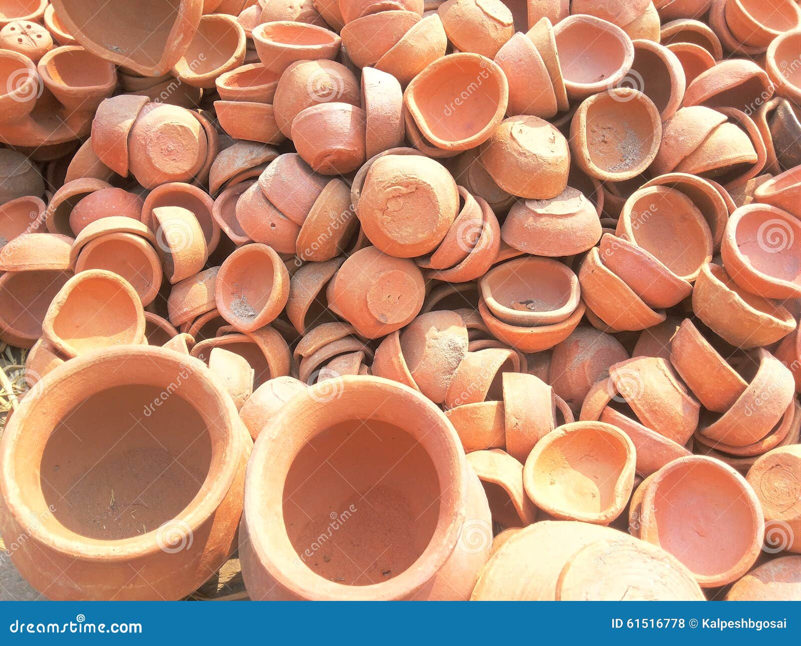 Clay deepa stock photo. Image of earth, close, lamp, deepa - 61516778