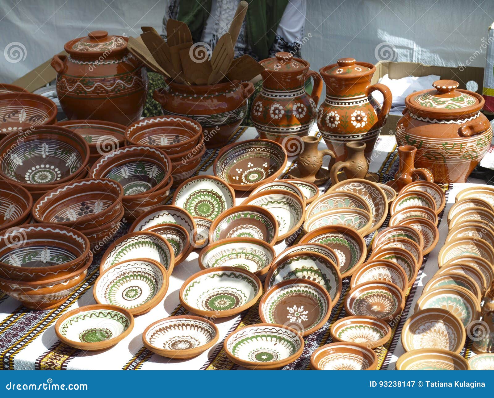 Clay dishes stock image. Image of dishware, ceramics - 93238147