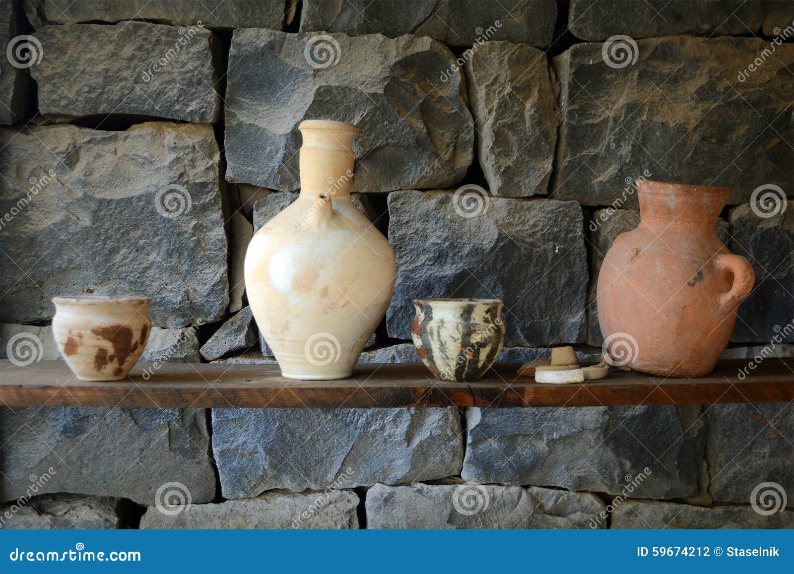 Clay dishes stock photo. Image of earthenware, east, archaeology - 59674212