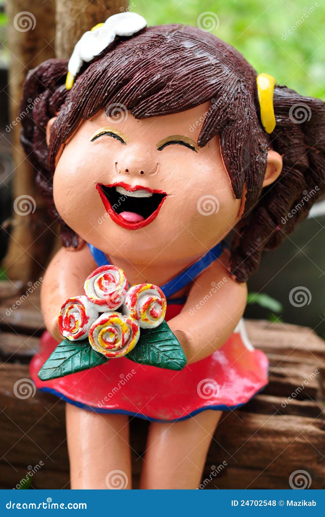 Clay doll stock photo. Image of decoration, blue, nature - 24702548