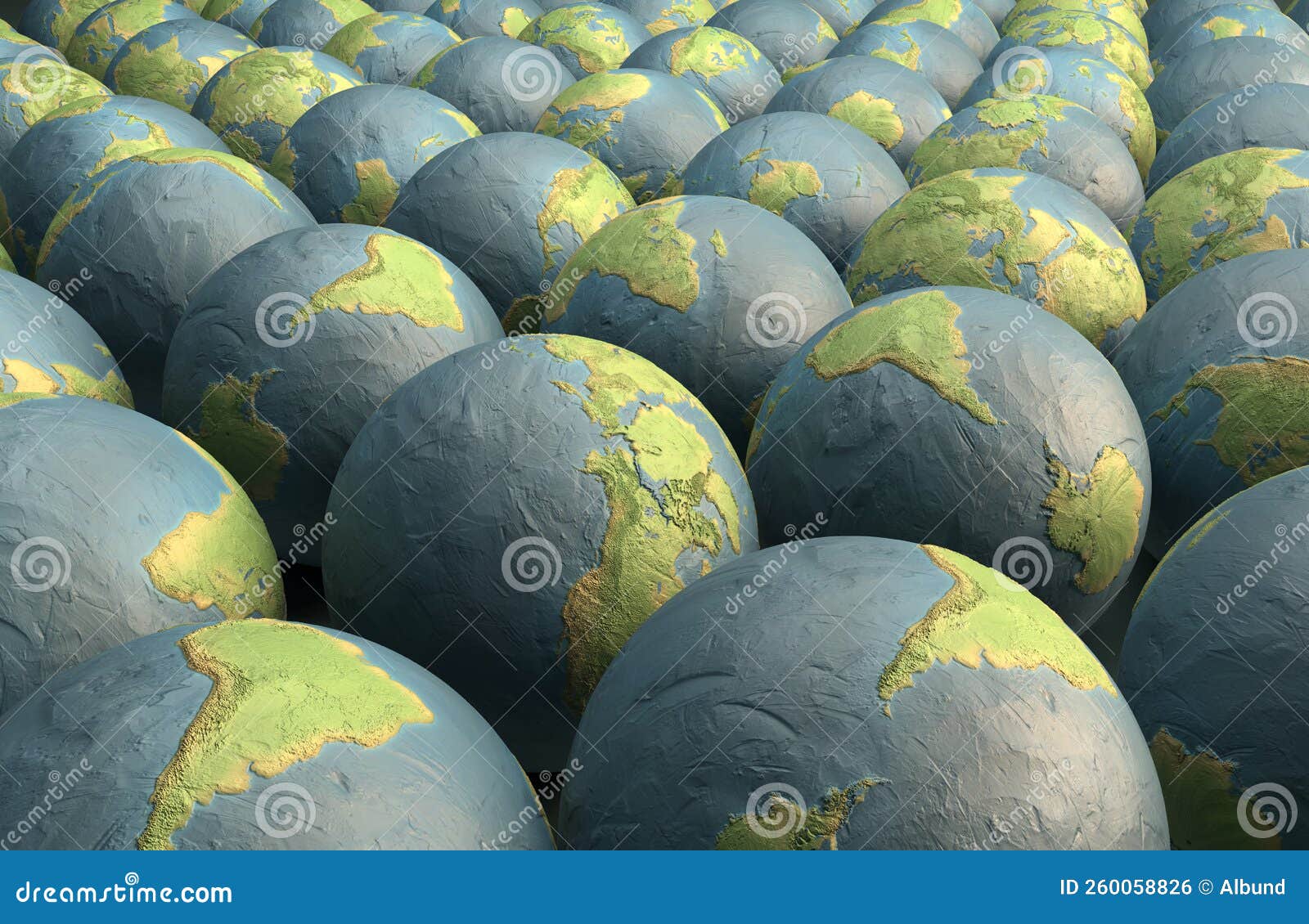 Clay Earth Globe Collection Stock Illustration - Illustration of ...