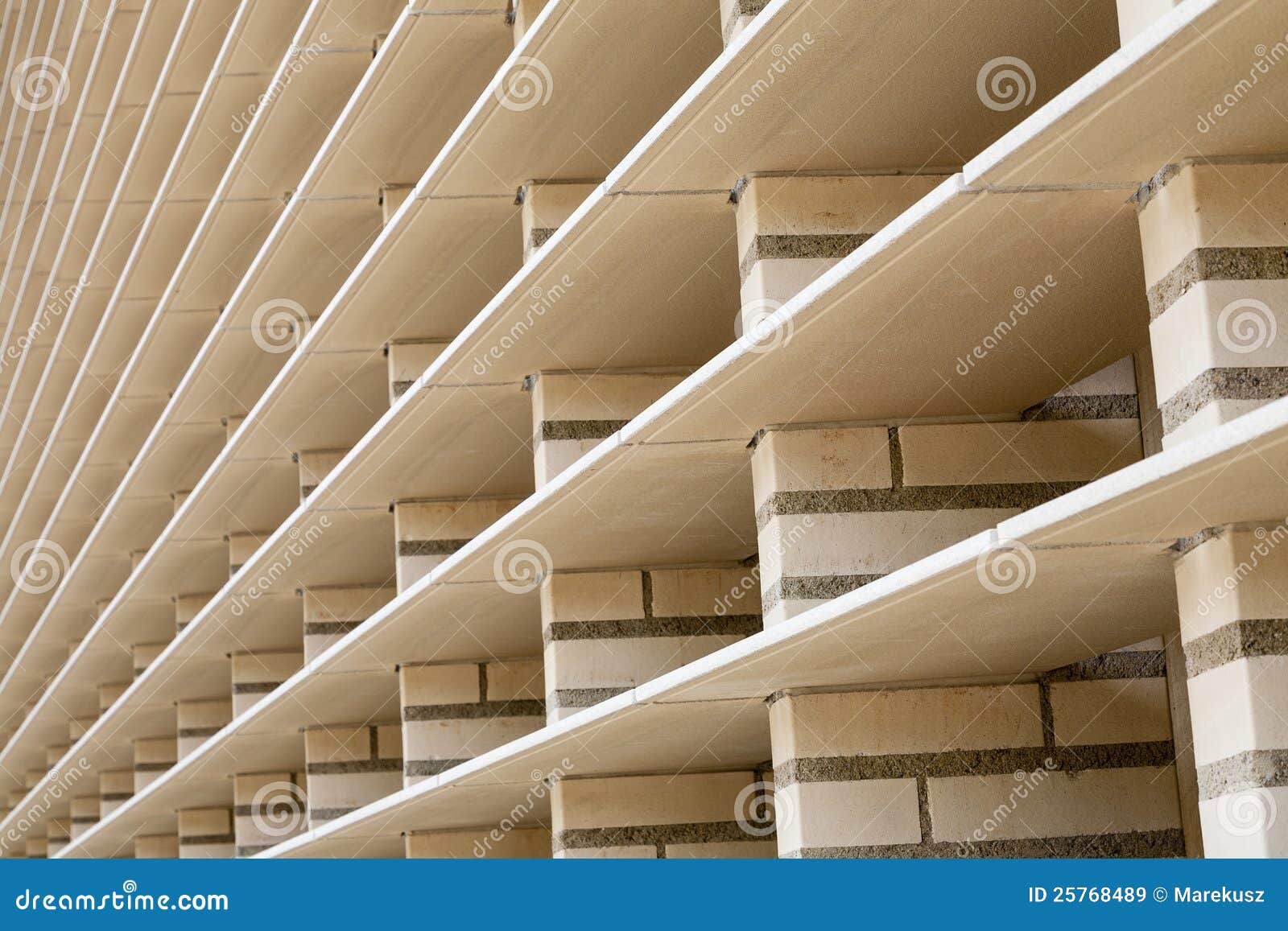 Clay Facade of a Modern Building Stock Image - Image of design ...