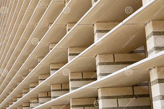 Clay Facade of a Modern Building Stock Image - Image of design ...