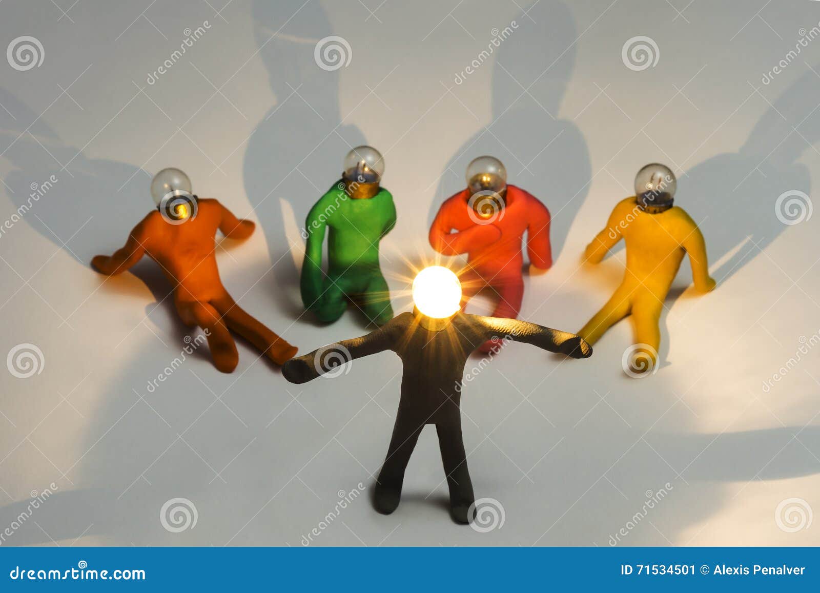Clay figures stock image. Image of arms, creativity, invention - 71534501