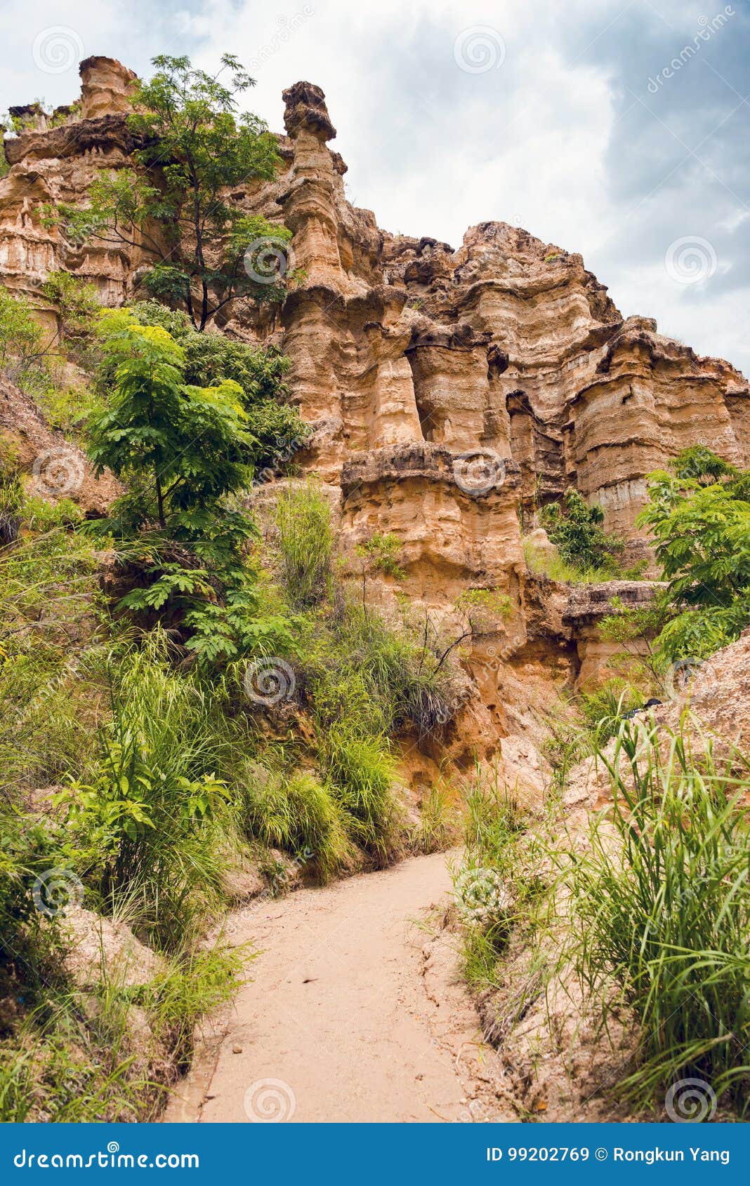 Clay Forest in Yuanmou in China Stock Afbeelding - Image of yunnan ...
