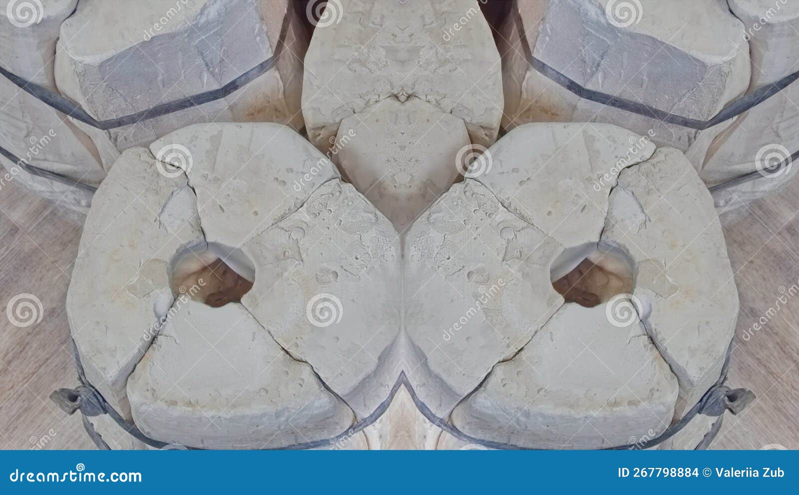 Clay Forms for Pottery. Production of Ceramic Pieces. Symmetrical ...