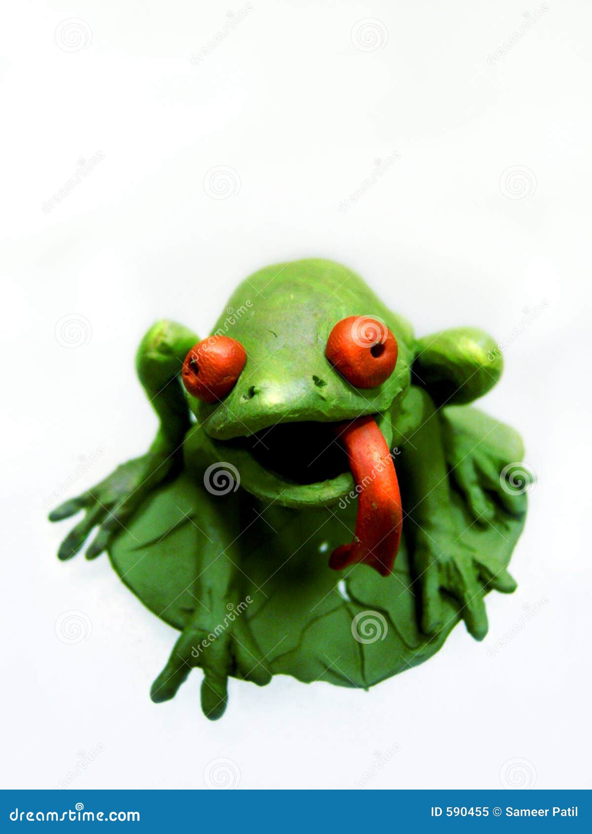Clay Frog 2 stock image. Image of smile, cartoon, untamed - 590455