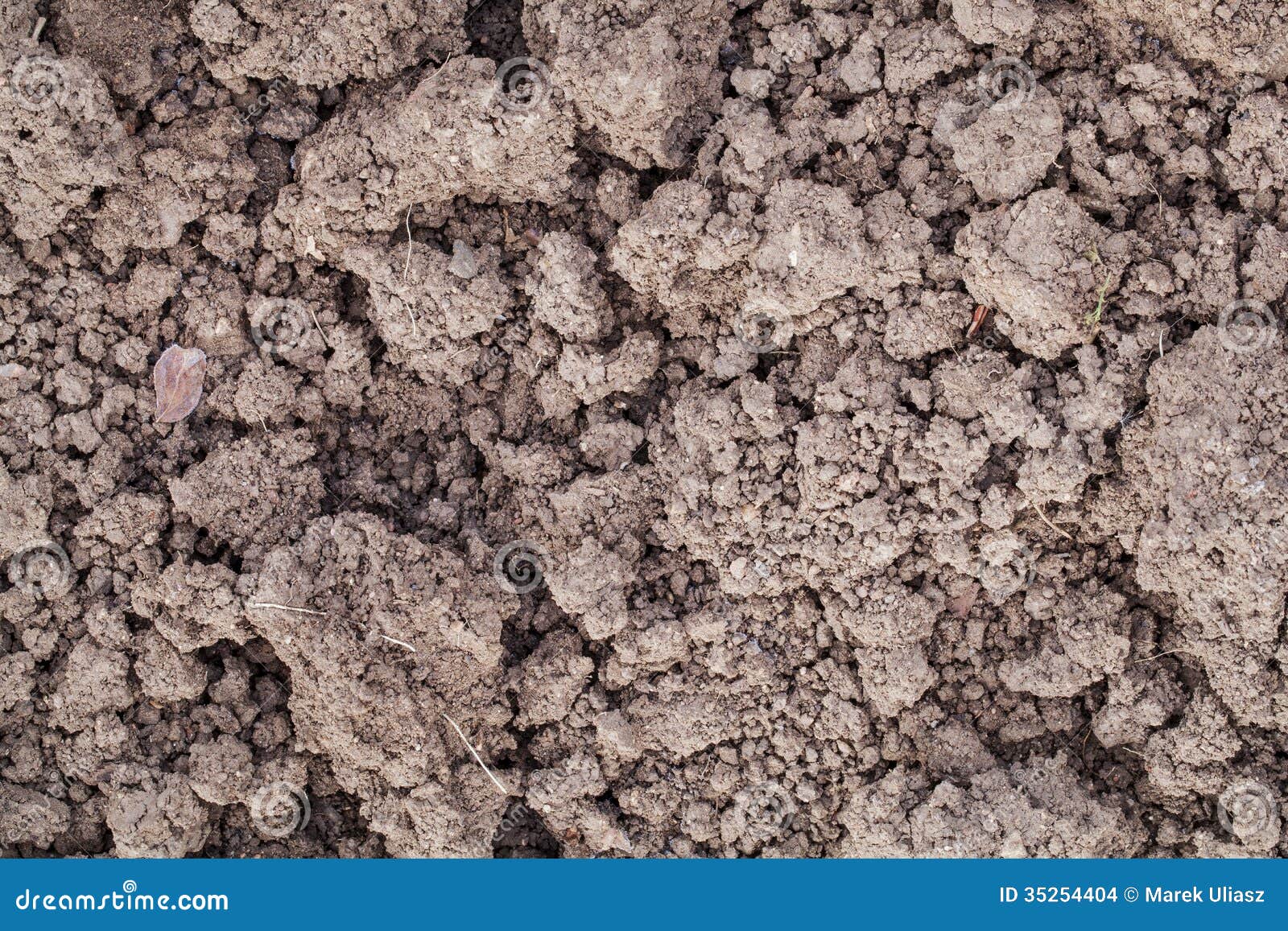 Clay garden soil stock photo. Image of weed, rough, root - 35254404