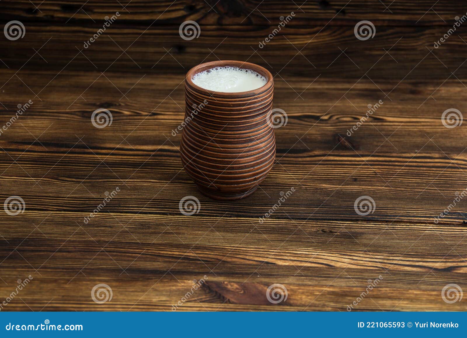 A Copy of a Medieval Clay Glass with Milk Stock Image - Image of ...