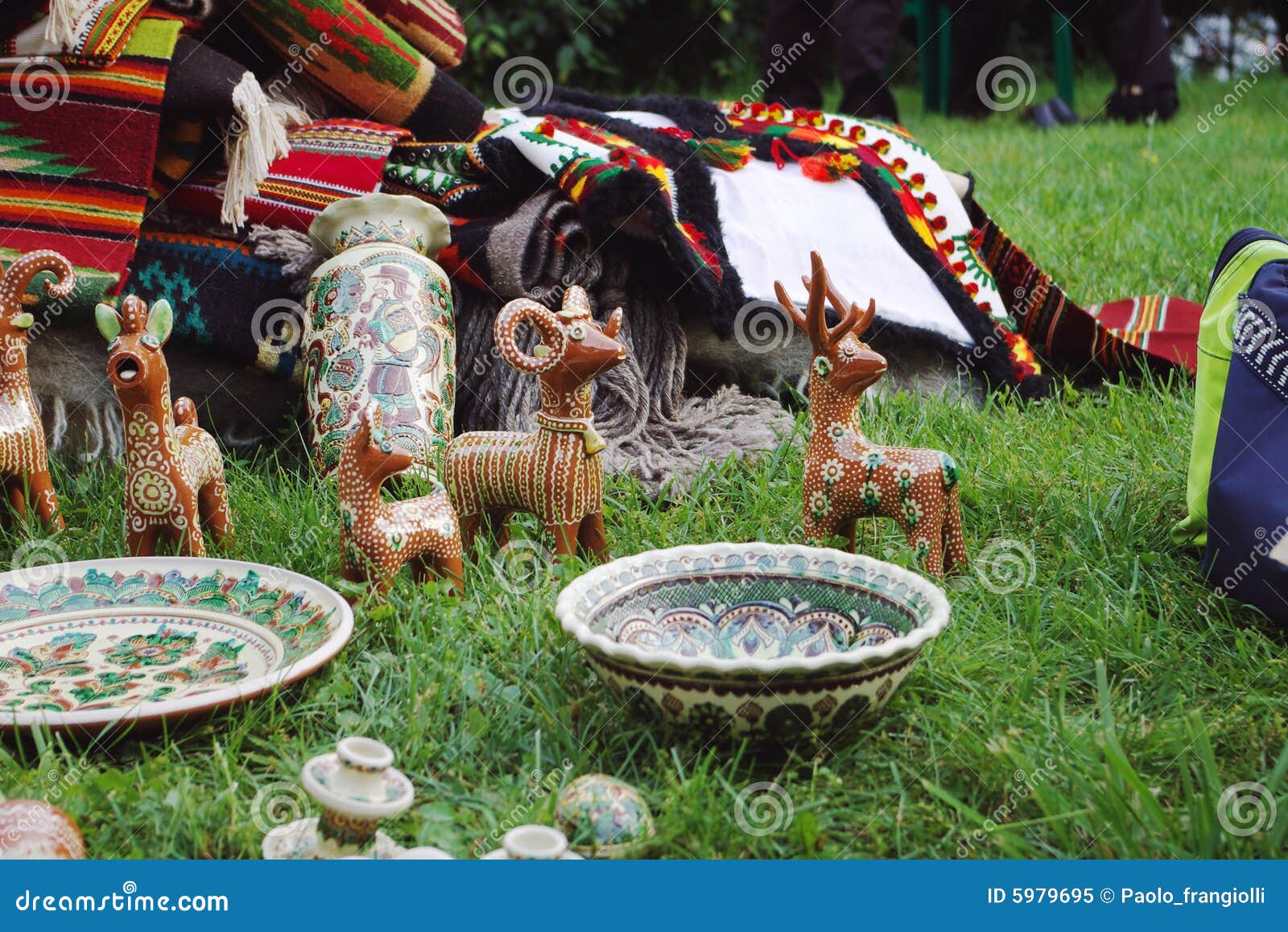 Clay Goats Figurines Used for Good Luck Stock Image - Image of domestic ...