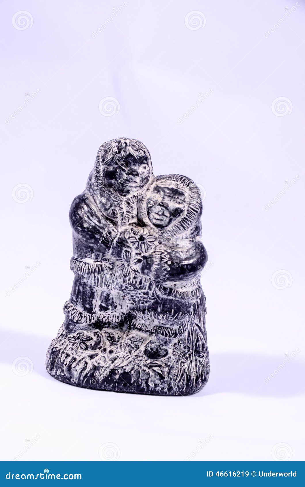 Clay Handmade Statue of Two People Stock Image - Image of isolated ...