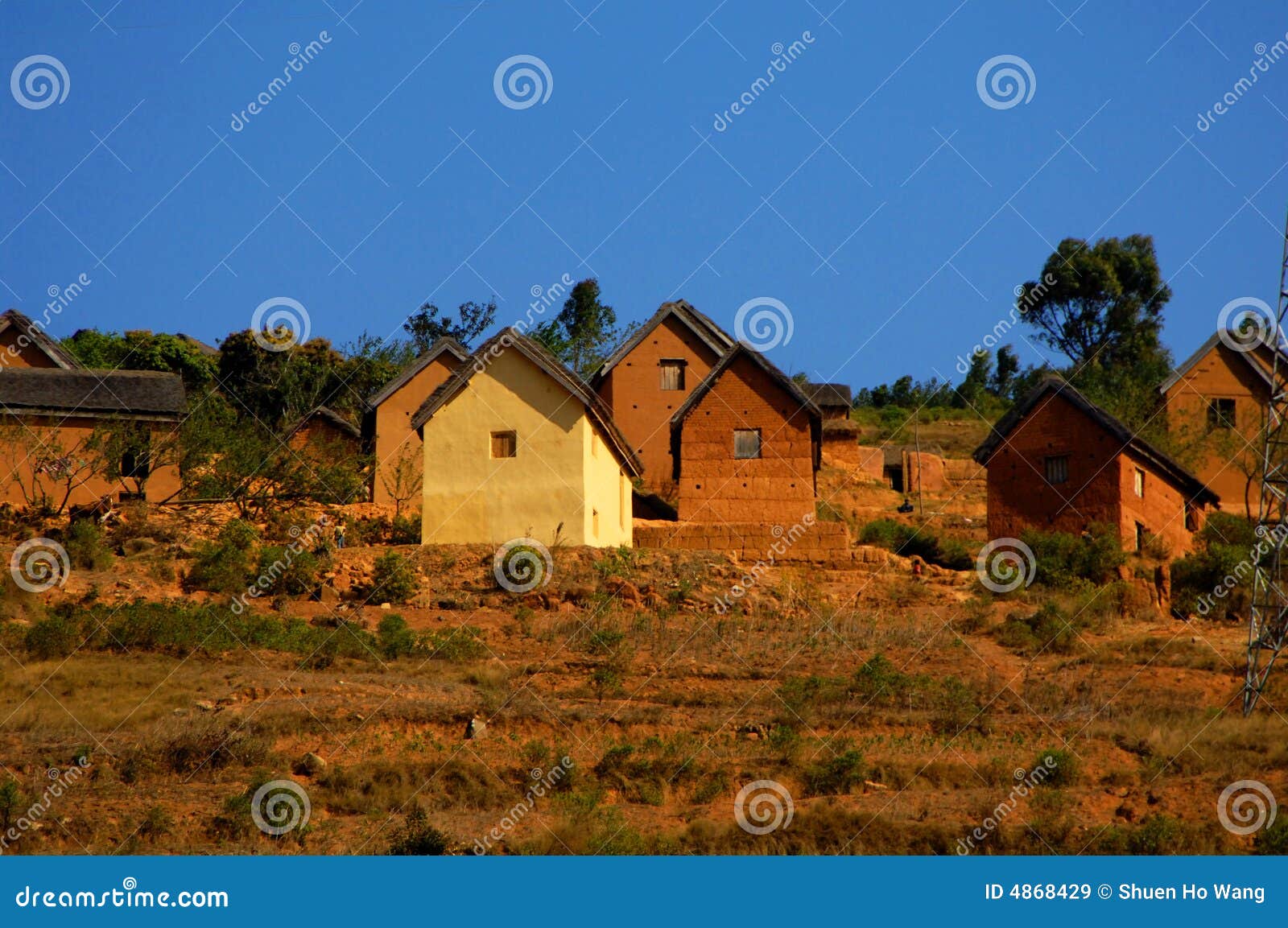 Clay hut stock image. Image of reed, hotel, home, cabin - 4868429