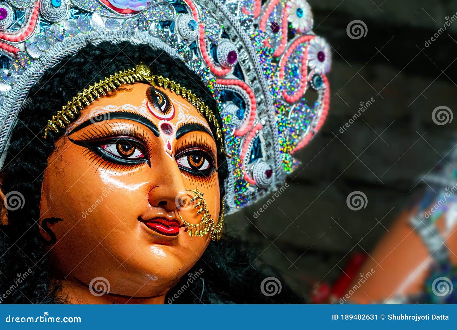 An Idol Of Devi Saraswati, Goddess Of Knowledge Royalty-Free Stock ...