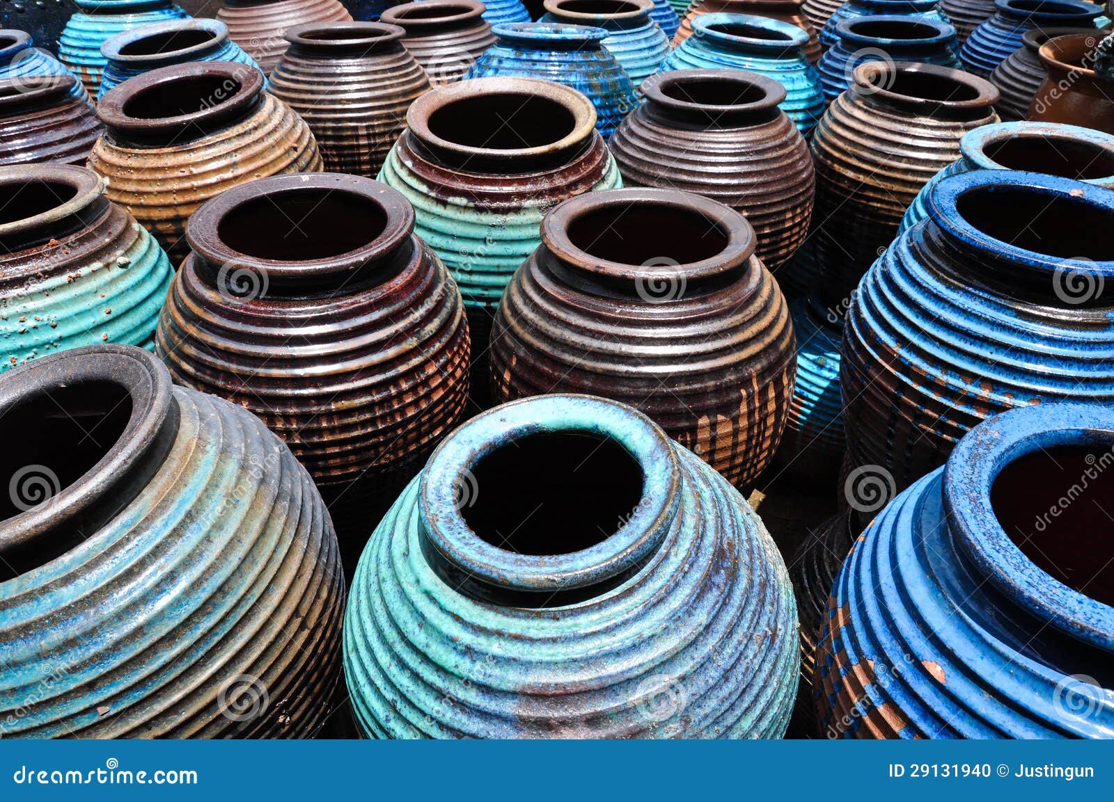 Clay jar stock photo. Image of handicraft, group, bowl - 29131940