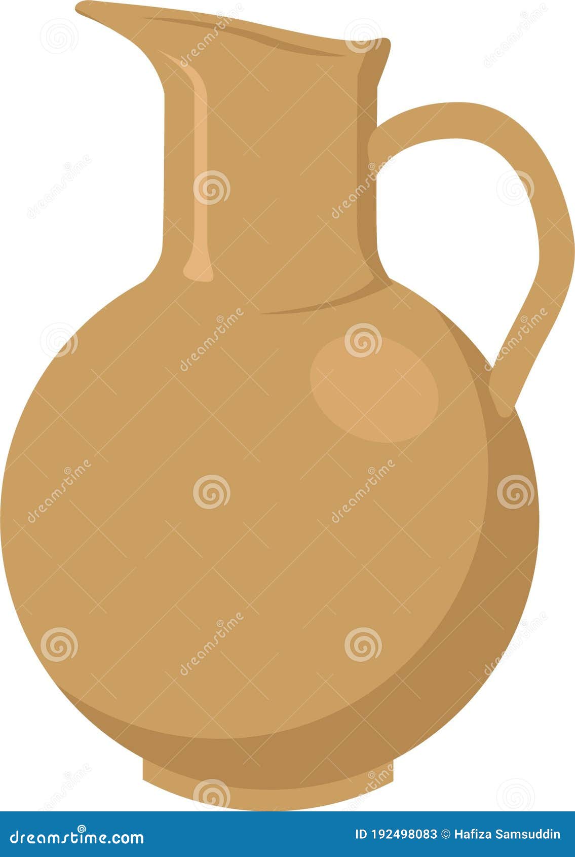 Clay Jar Isolated. Vector Illustration Decorative Design Stock Vector ...