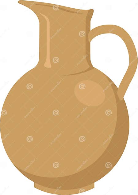 Clay Jar Isolated. Vector Illustration Decorative Design Stock Vector ...