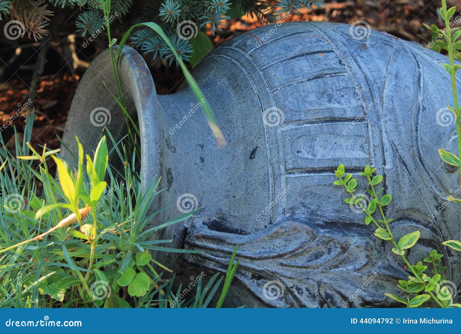 Clay jug stock photo. Image of garden, clay, ground, decor - 44094792