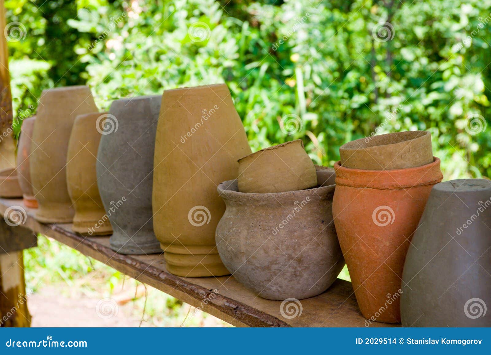 Clay jugs stock photo. Image of decoration, exterior, domestic - 2029514