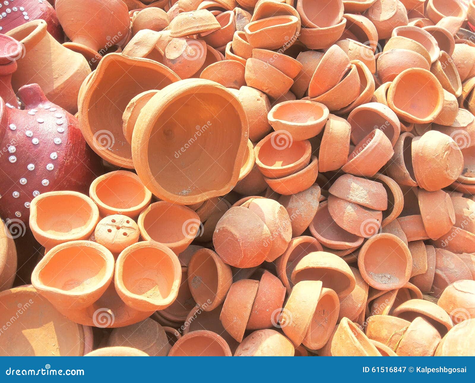 Clay lamps stock image. Image of clay, divas, lamps, soil - 61516847