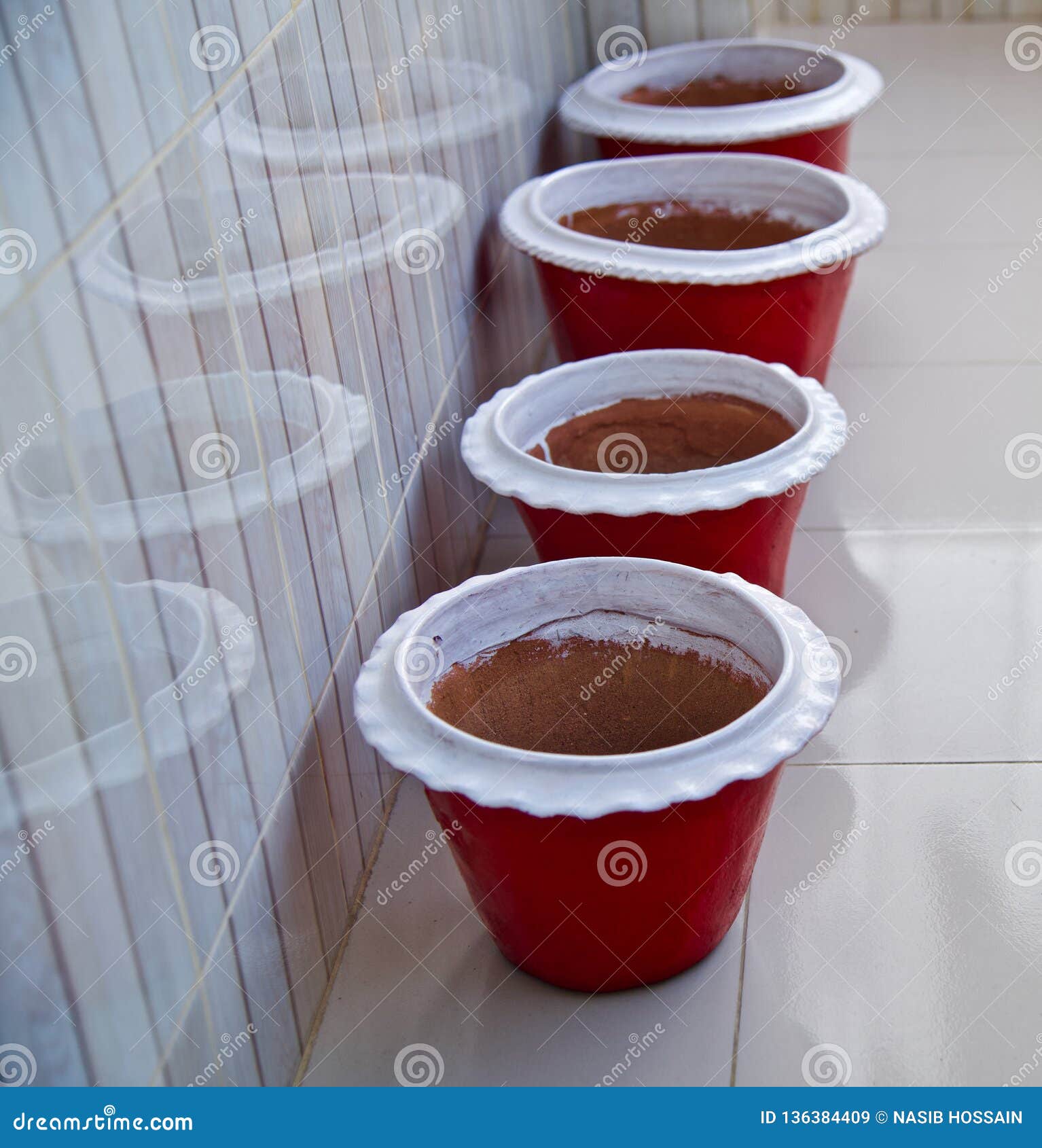 Clay Made Round Shape Pottery Objects Unique Photo Stock Image - Image ...