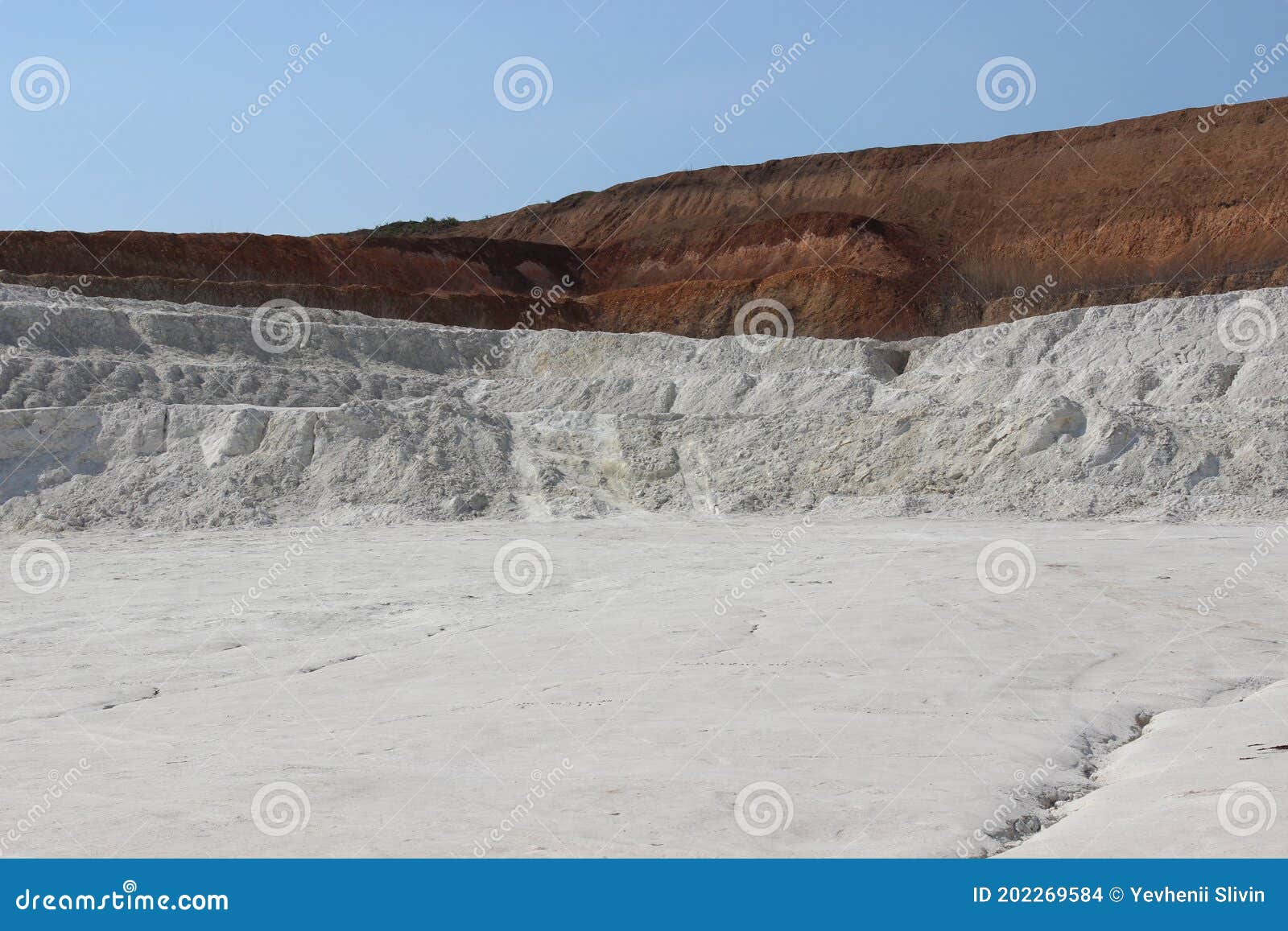 Clay Mining. Beautiful Background of White Clay. Stock Photo - Image of ...